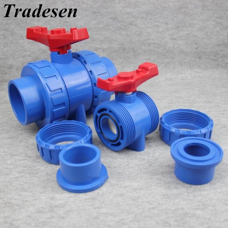 1pc Blue20mm 25mm 32mm 40mm 50mm 63mm PVC Ball Val... – Grandado