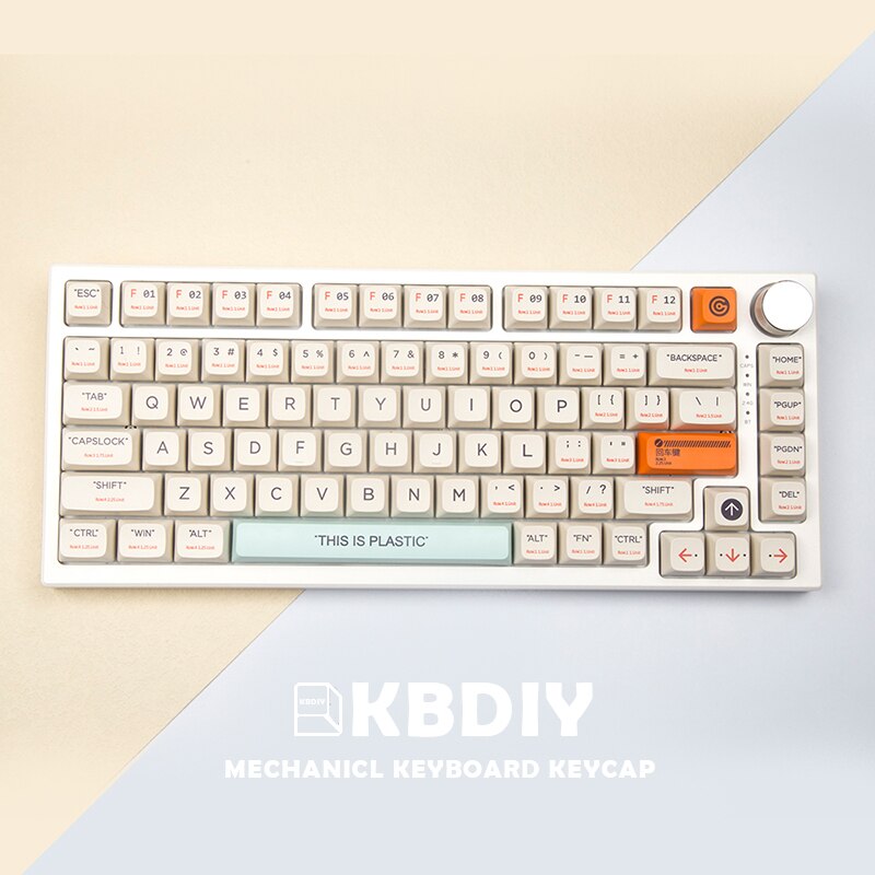 KBDiy 128 Keys XDA Profile PBT Keycaps Retro Custo... – Grandado