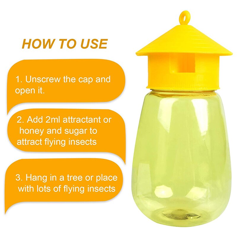 Fly Reusable Traps, Fruit Fly Traps Fly Catcher Ou... – Grandado