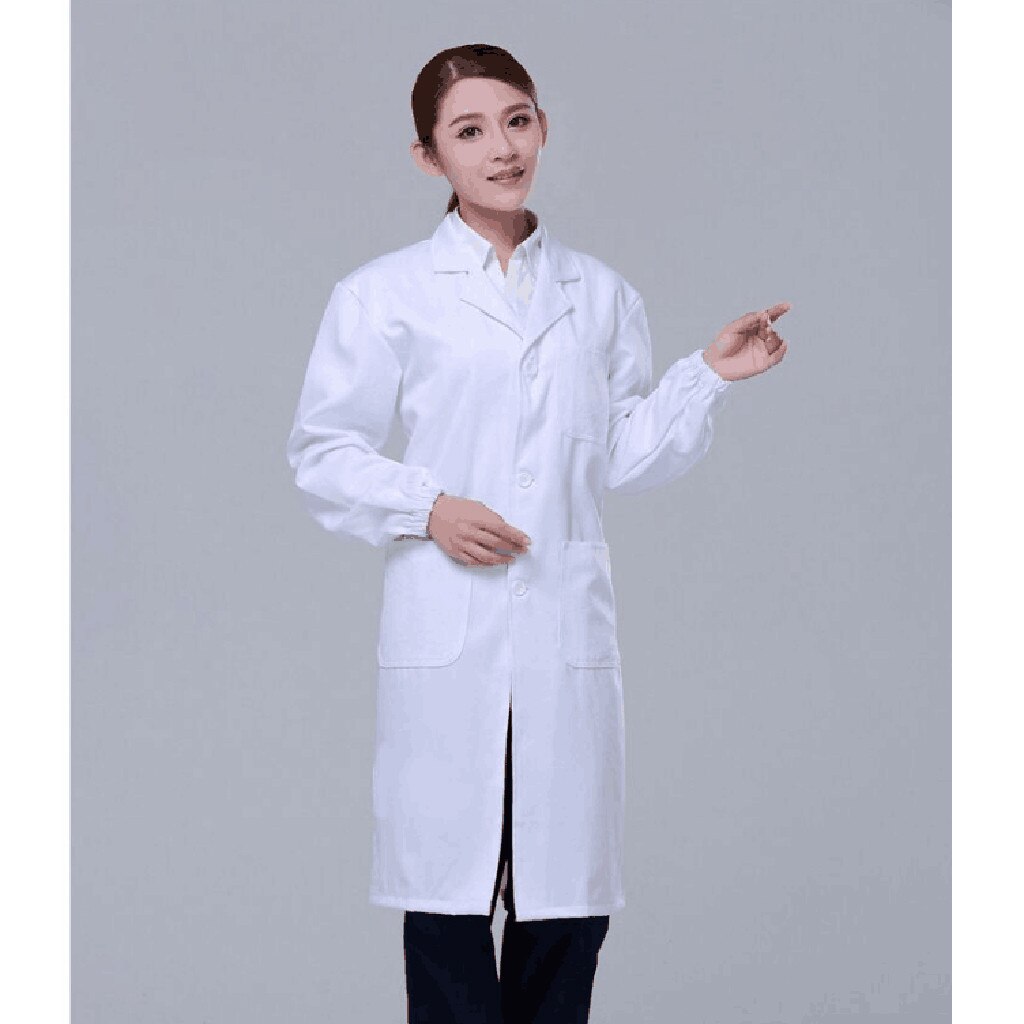 Doctor's Clothing Pure White Lab Coats Lapel Colla... – Vicedeal