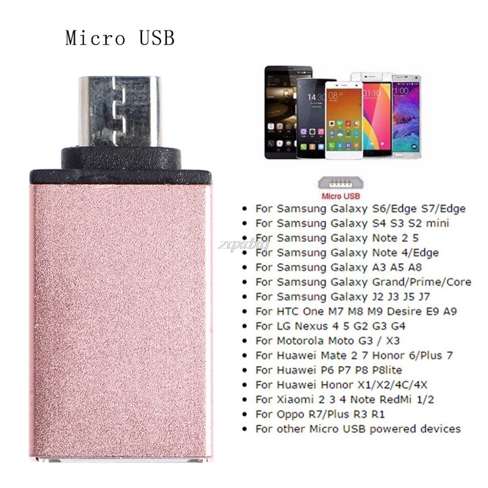 Micro USB Male to USB 2.0 OTG Adapter Adapter Conv... – Grandado
