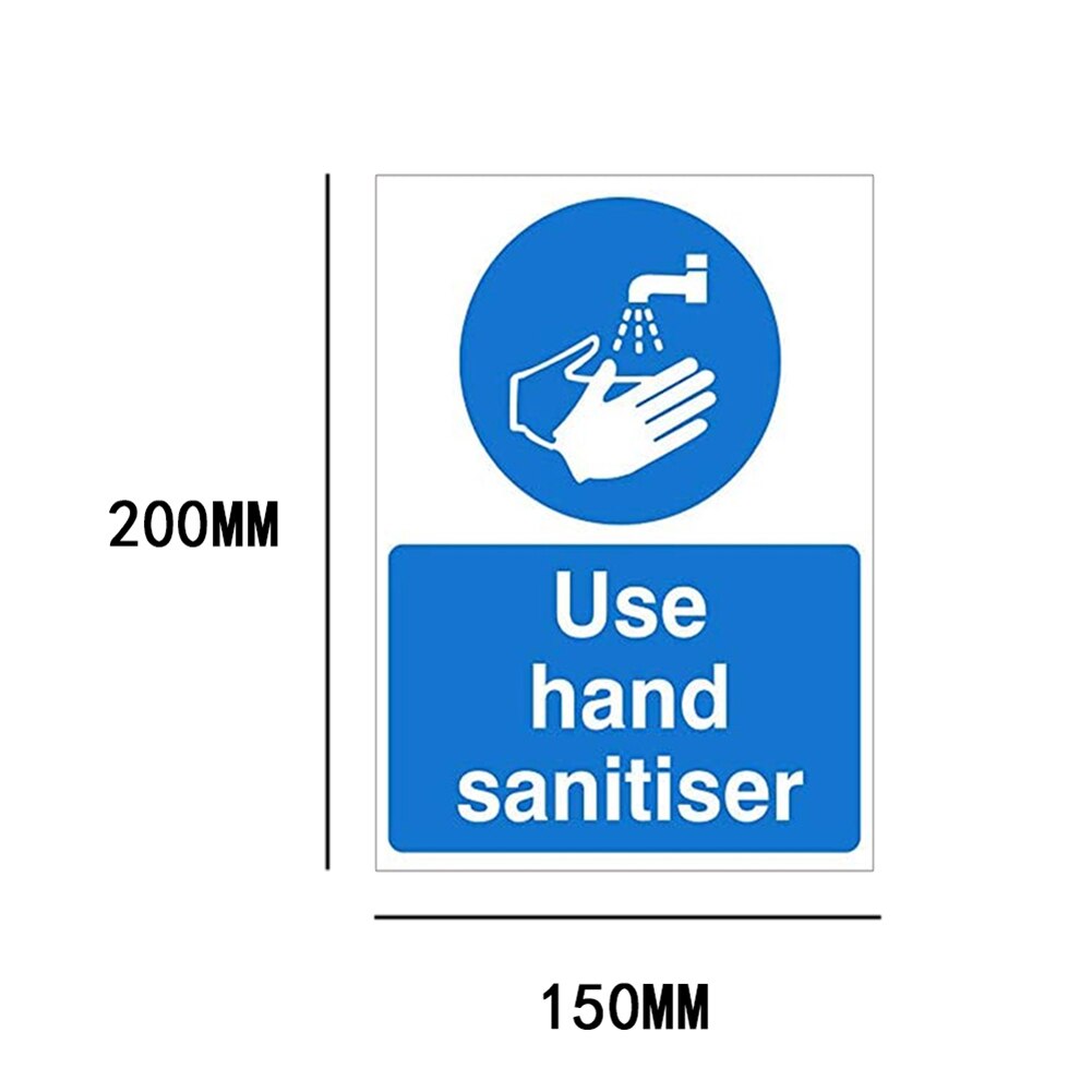 Use Hand Sanitiser Sign, Self Adhesive Vinyl Stick... – Grandado