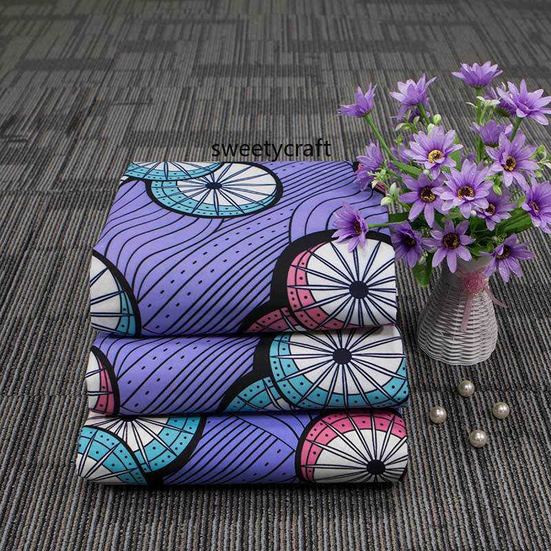 100% Polyester Afrikaanse Stof Wax Paars Nederland... – Grandado