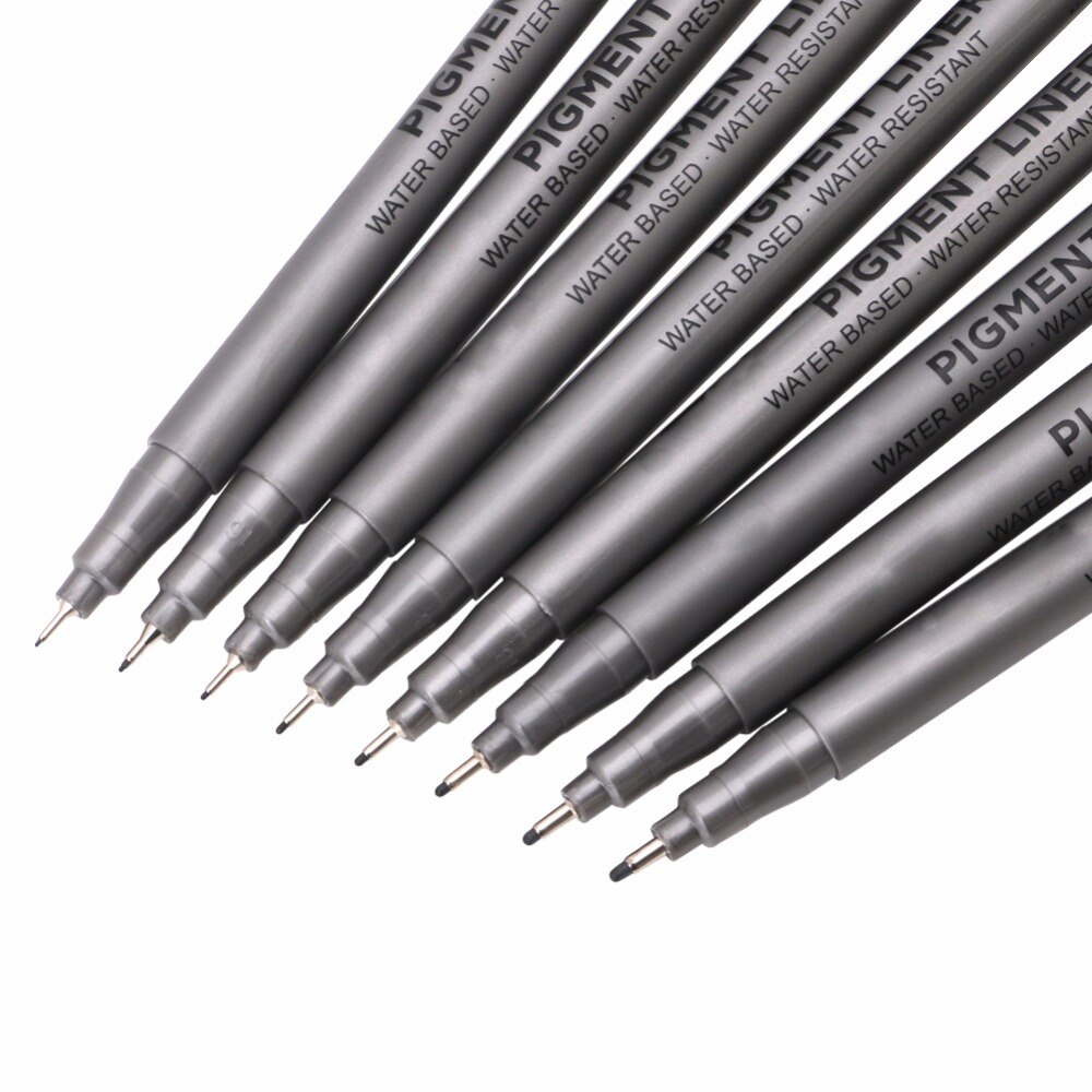 0.05-0.8mm Black Fine Line Pen Waterproof Writing ... – Vicedeal