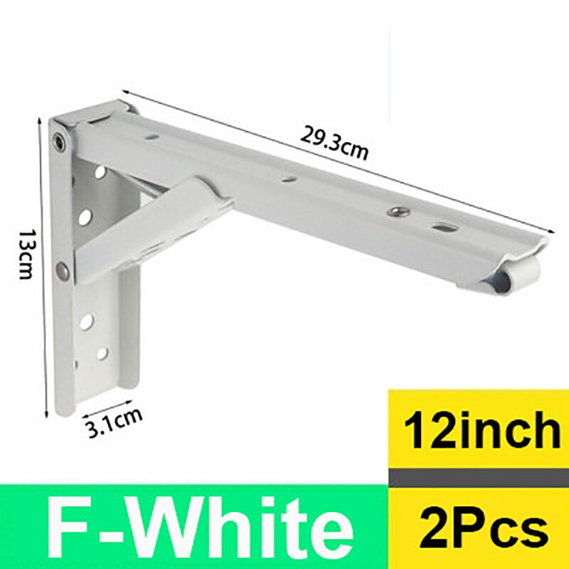 2Pcs Folding Shelf Brackets Heavy Duty Stainless S... – Grandado