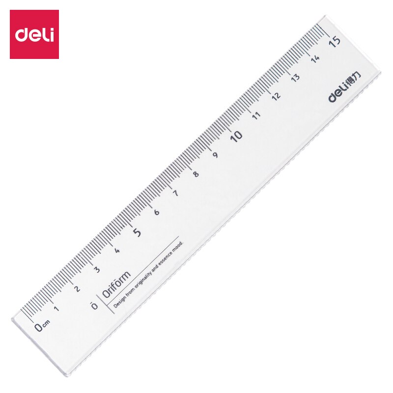 Deli Straight Rulers Transparent Plastic 20/30cm D... – Grandado