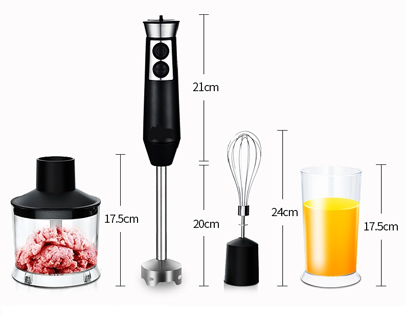 Big power handle blender stick blender sets 4 in 1 – Vicedeal