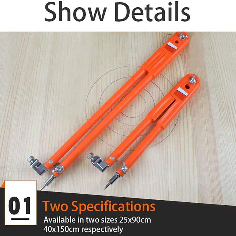 Compás de lápiz de precisión de carpintero, diviso... – Grandado