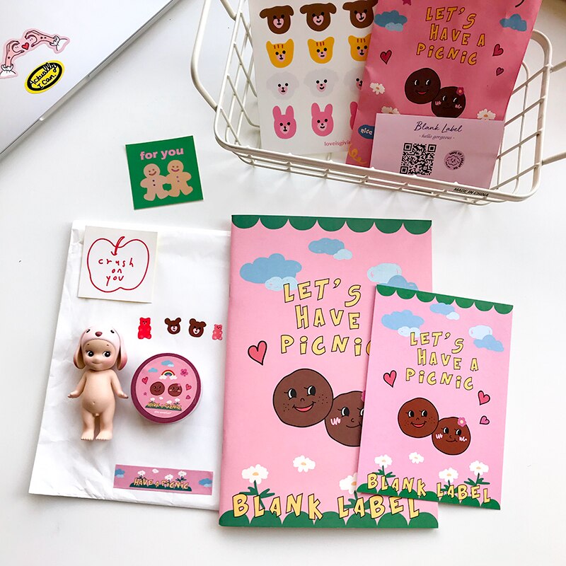 Korean Ins Universal Notebook DIY Scrapbook Happy ... – Vicedeal