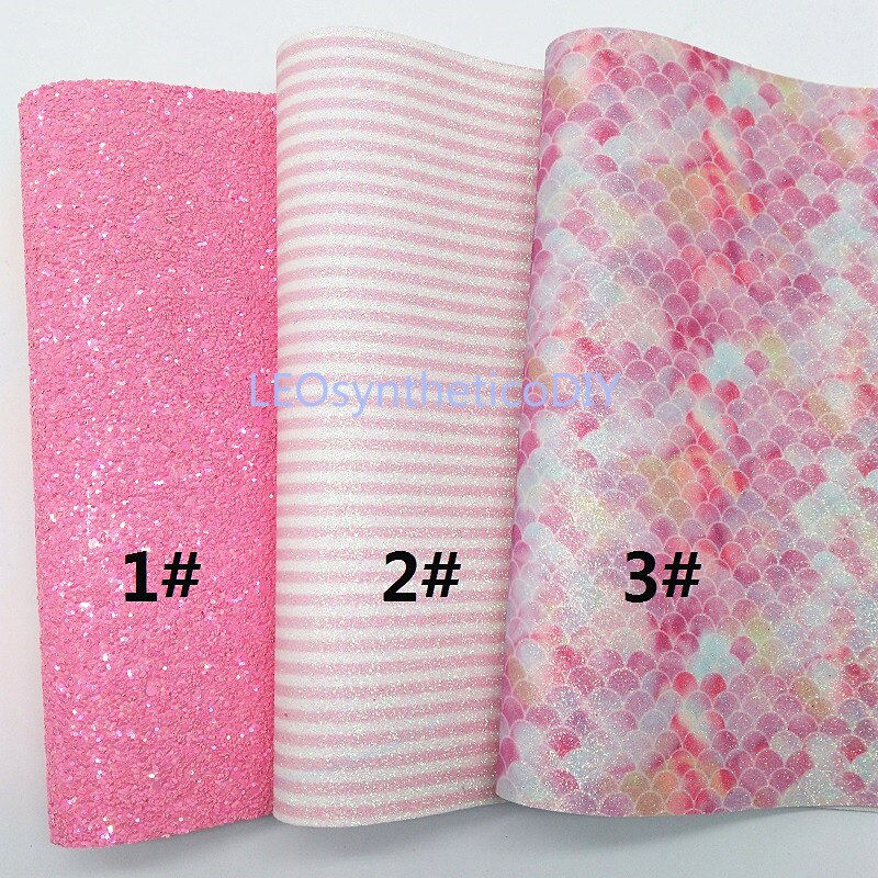 Mini Roll 30x134CM PINK Glitter Fabirc, Chunky Gli... – Grandado
