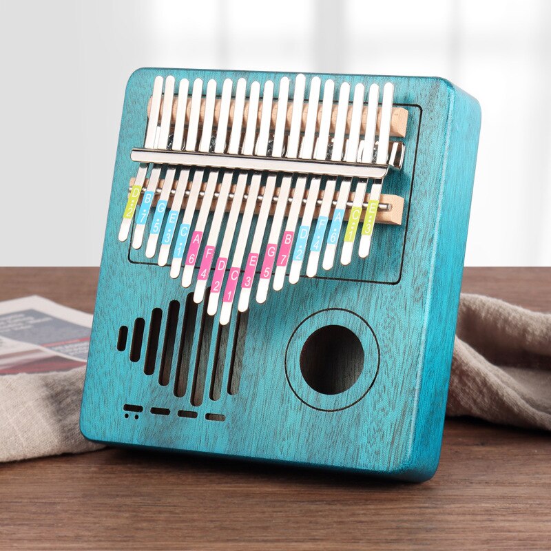 Kalimba 17-key thumb piano solid wood veneer mahog... – Vicedeal