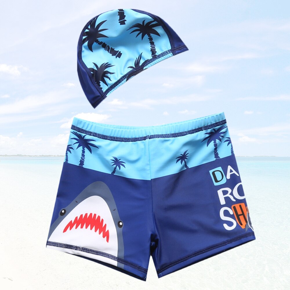 2pcs Cartoon Pattern Swimwear Printed Swim Trunk B... – Vicedeal