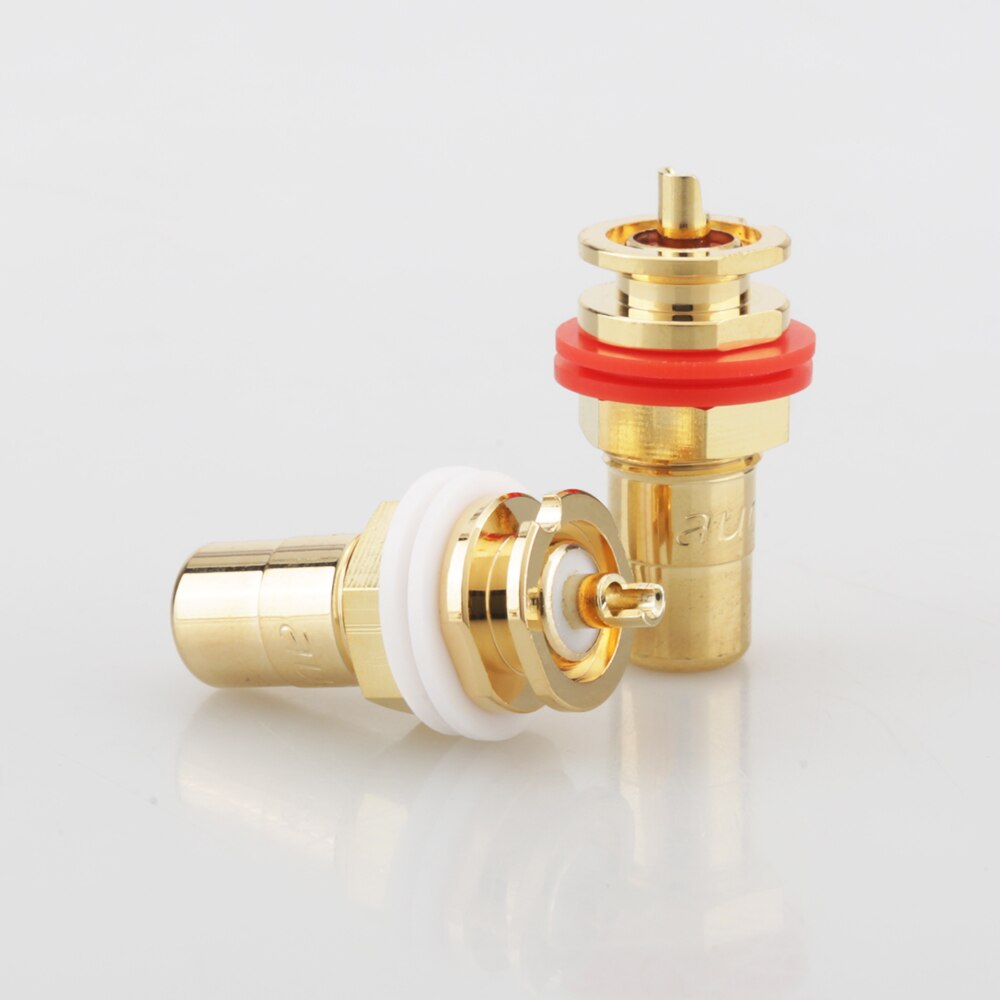 4PCS Audiocrast Socket Rca Socket brass Gold Plate... – Vicedeal