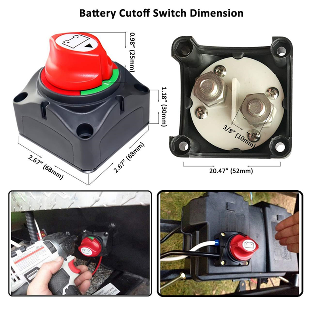 12V-48V 100A-300A Car Power cut-off switch Boat Ba... – Grandado