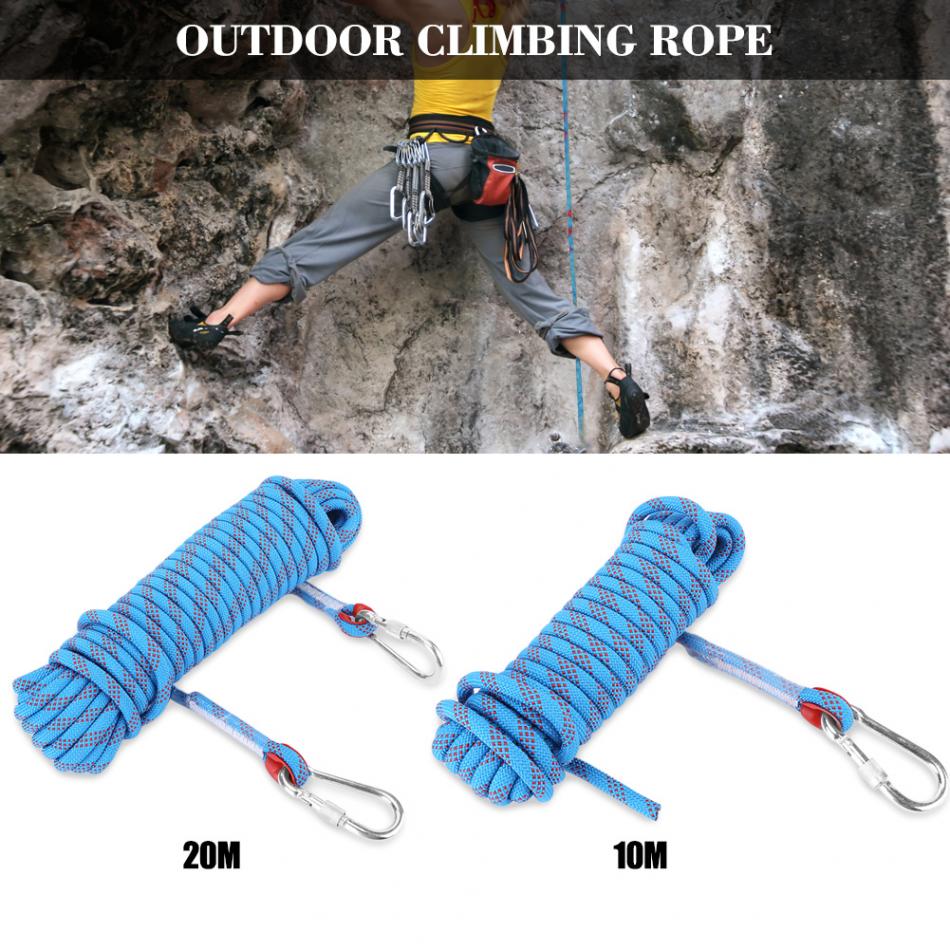 Paracord Climbing Rope 20M Outdoor Rock Lanyard Di... – Grandado
