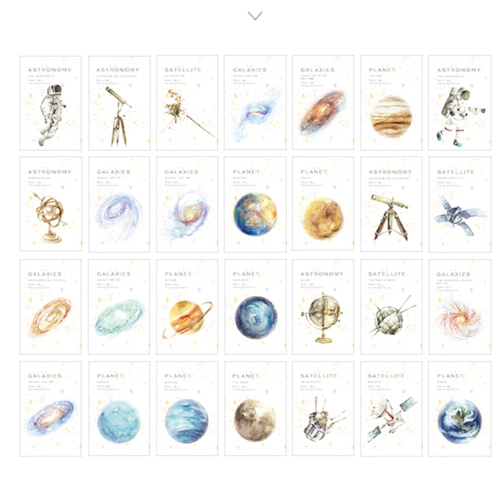 1 Pack Cute Parallel Universe Letter Paper Greetin... – Grandado