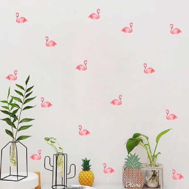 Flamingo wall sticker bedroom living room wall dec... – Vicedeal