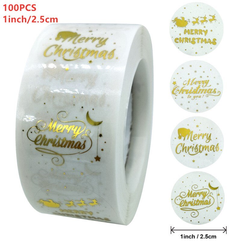 500pcs/Roll Various styles Merry Christmas Thank Y... – Grandado
