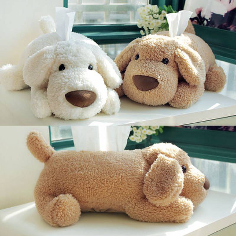 Cute Dog Car Tissue Box napkin holder car seat box... – Grandado Cute Dog Car Tissue Box napkin holder car seat box... – Grandado