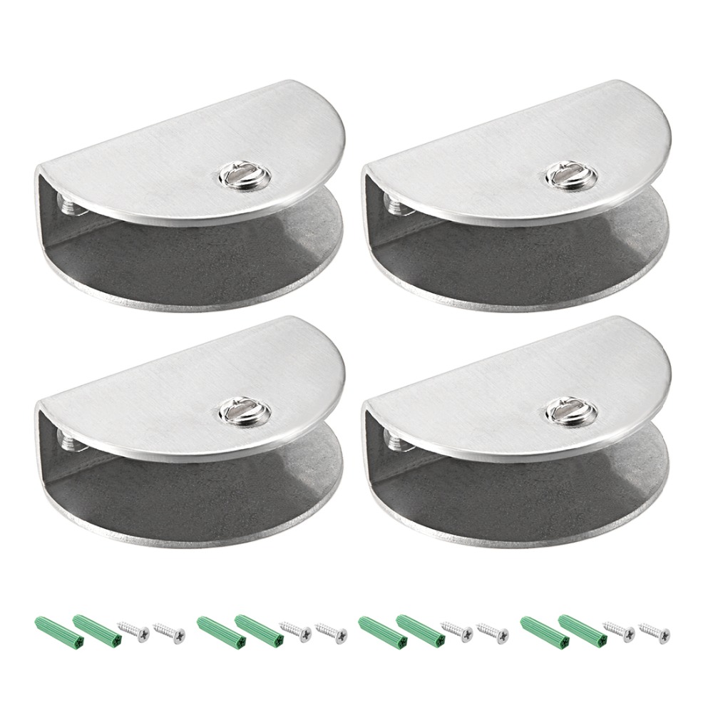Uxcell 4 pcs Rvs Verstelbare Glasklem Plank Beugel... – Vicedeal