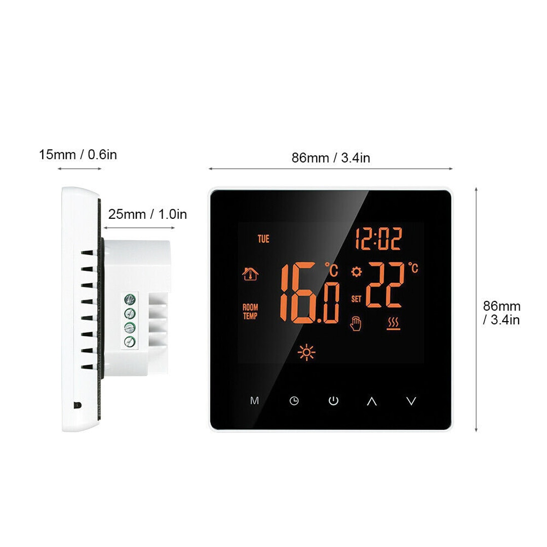 LCD Touch Screen Warm Floor Heating Room Thermosta... – Grandado