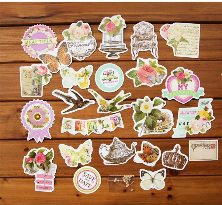 3D bloem Vintage Gestanst Pack Paperboard Titels T... – Grandado