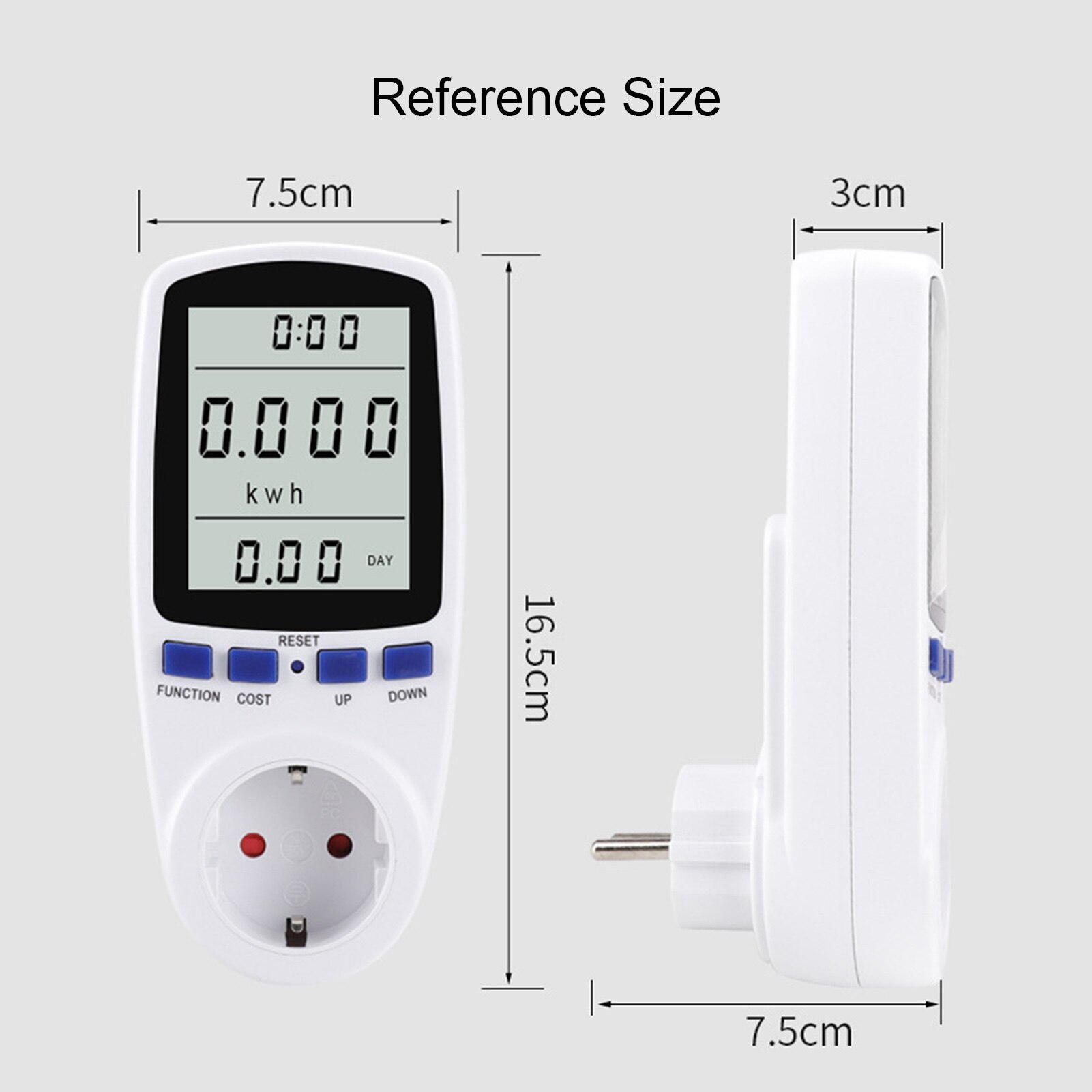 US Plug Mobile Ammeter Energy Monitor Wattmeter In... – Grandado