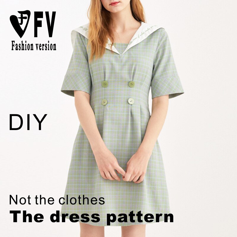 JK Uniform Dress Pattern Short Sleeve Skirt Clothe... – Grandado