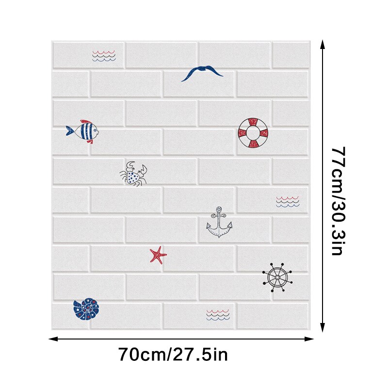 10pcs Cartoon 3D Wall Sticke Self-Adhesive Waterpr... – Grandado