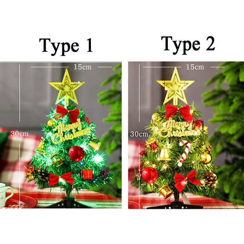 30cm Little Christmas Tree with Fairy Lights Strin... – Vicedeal