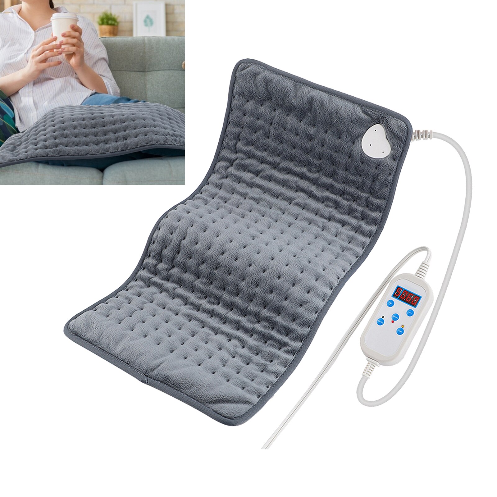 Soft Electric Heating Pad 12 Inch x 24 Inch Auto-O... – Vicedeal