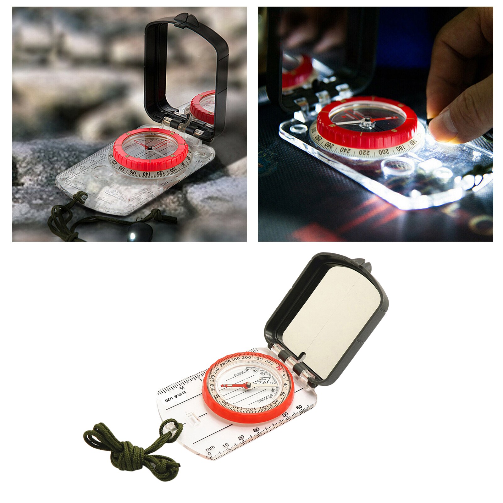 Portable Compass Hiking Scouts Camping Navigation ... – Vicedeal