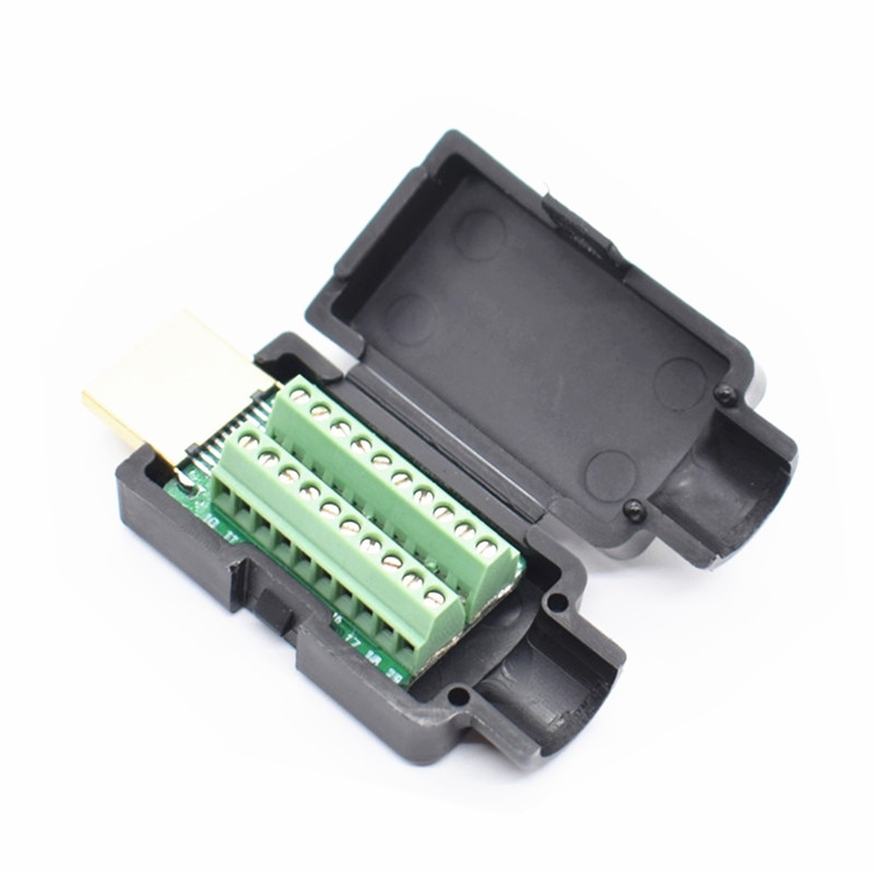 HDMI Male 19P Plug Breakout Terminals Solderless C... – Grandado