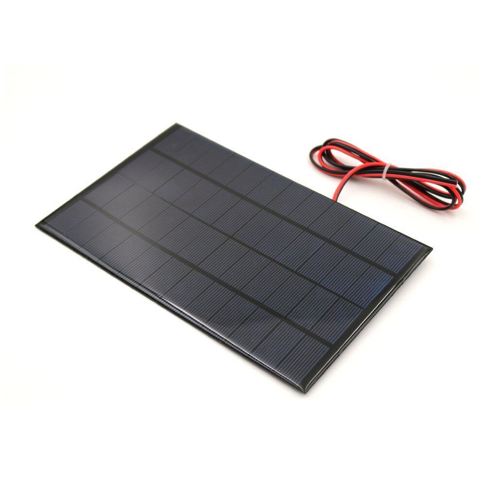 12v 4.2w solcellepanel med 100cm forlengende ledni... – Vicedeal