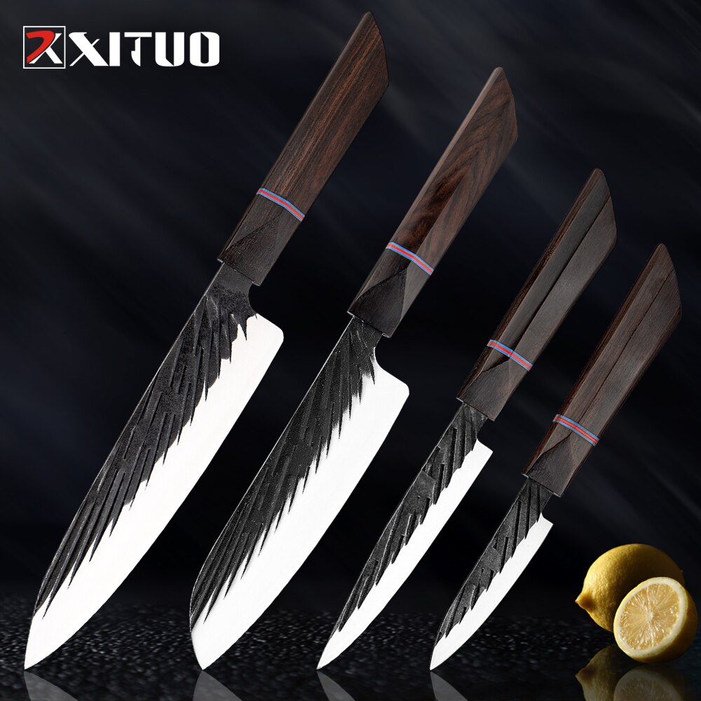 XITUO 8 Sets Kitchen knives Handmade Forged Japane... – Grandado