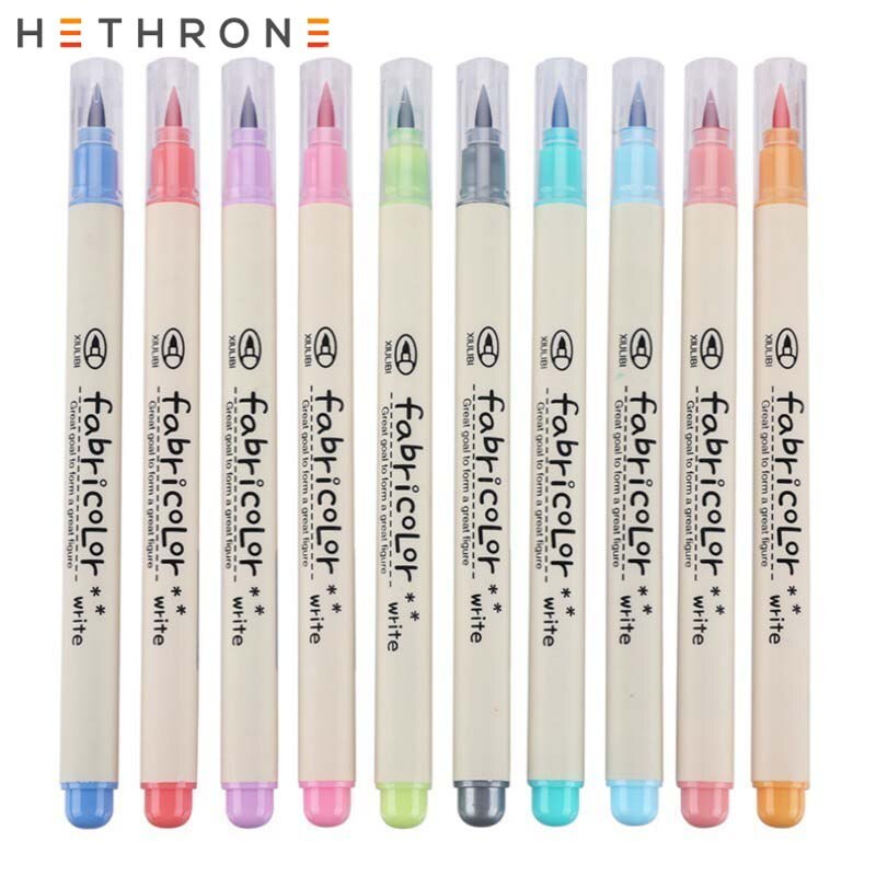 Hethrone 10pcs Fabricolor WriteBrush Pen Calligrap... – Grandado