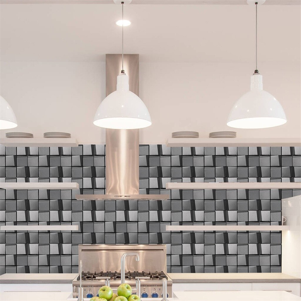 Diy 3D Mozaïek Zelfklevende Wandtegel Sticker Viny... – Vicedeal