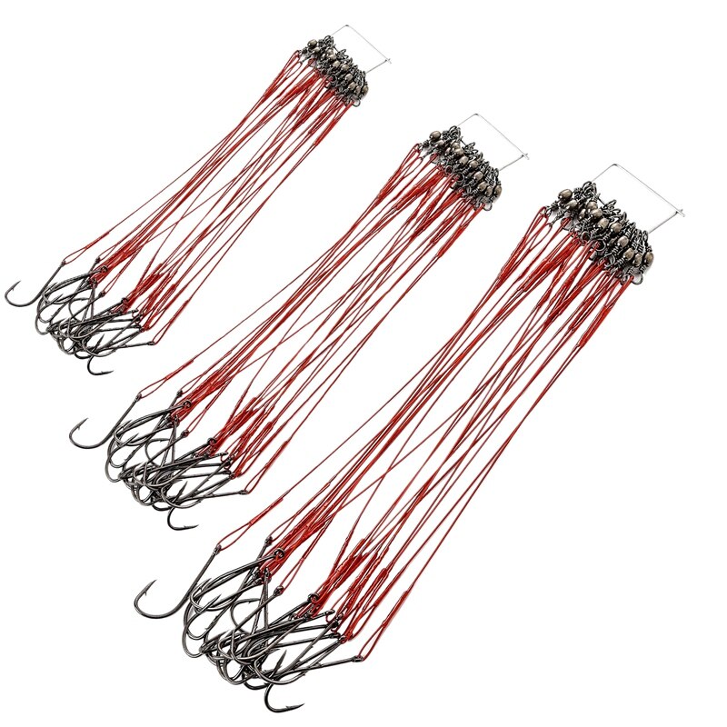 60Pcs Fishing Leaders Wire Tooth Proof with Swivel... – Vicedeal