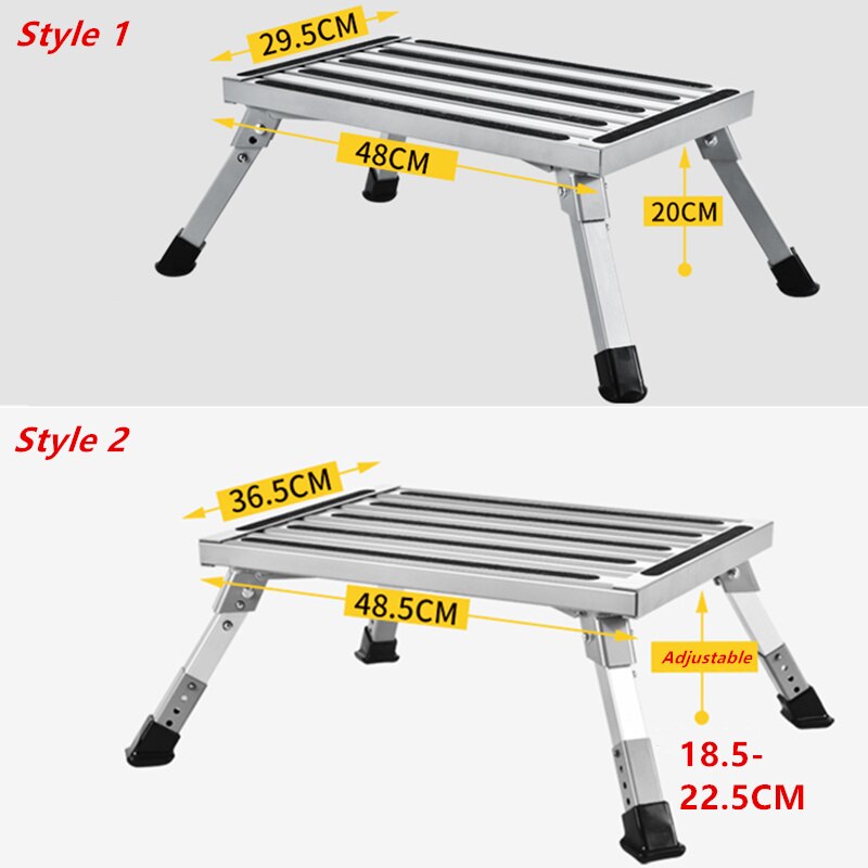 JayCreer Aluminum Folding Platform Steps RV Step S... – Grandado
