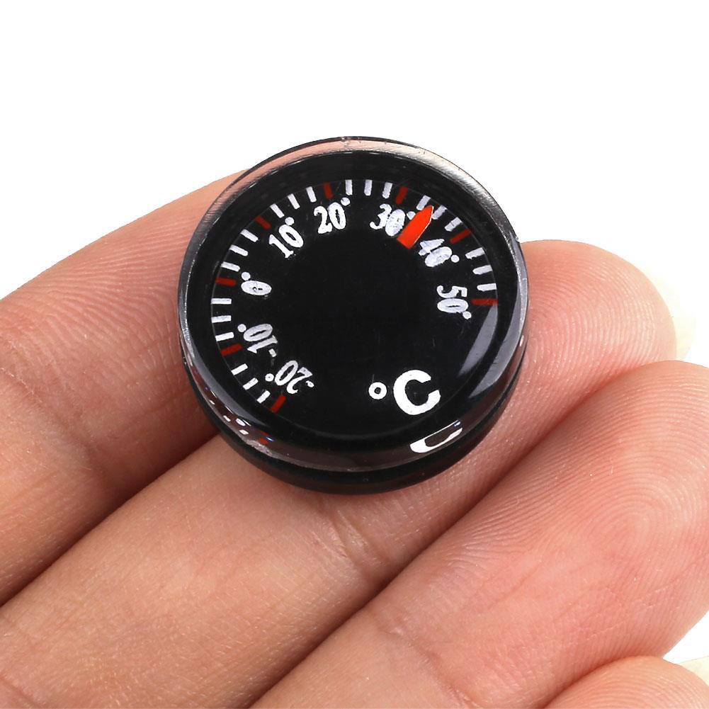 Mini Thermometer Plastic Pointer Round Degrees Indoor and Outdoor ...