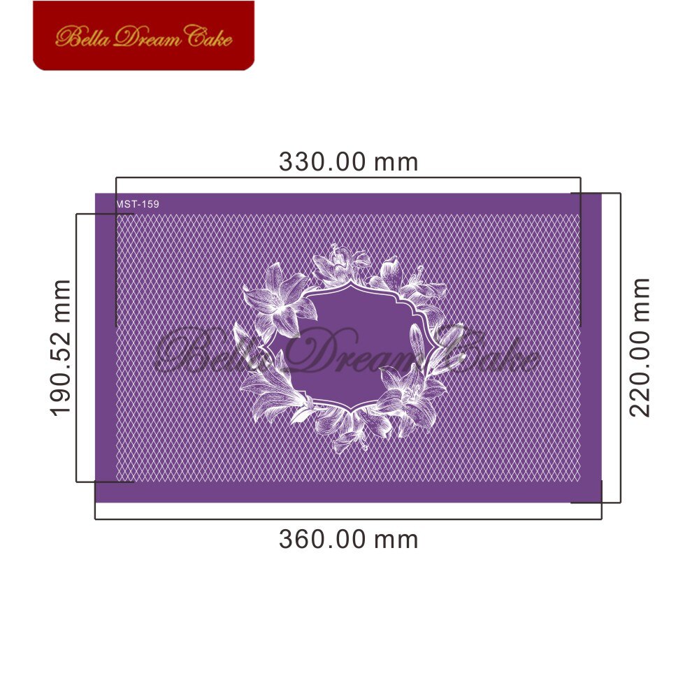 Lily Blume Rahmen Spitze Kuchen Schablone Fondant ... – Vicedeal