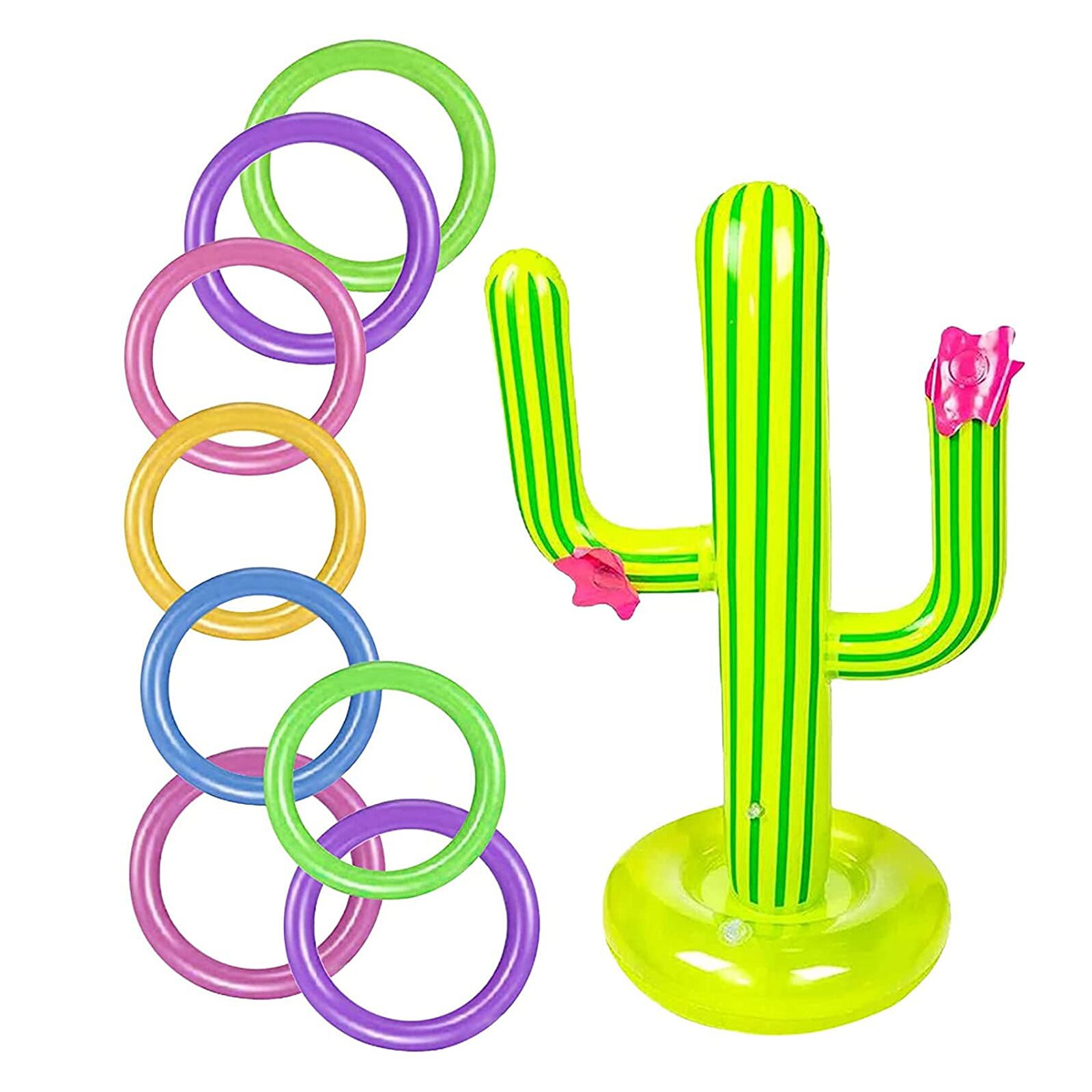 Inflatable Cactus Ring Toss Water Park Game Swimmi... – Grandado