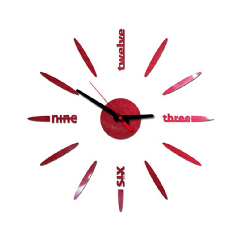 Wall Clock Clocks Watch Stickers Diy 3d Acrylic Mi... – Grandado