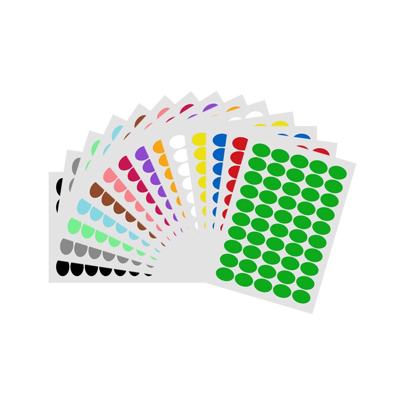 5 sheets 3x1.5cm Oval Label Blank Stickers A4 Size... – Grandado