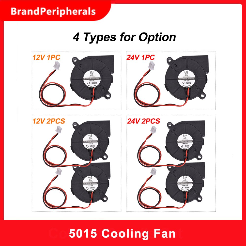 Bigtreetech 5015 Cooling Fan 50X50X15Mm 12V/24V Bo... – Vicedeal