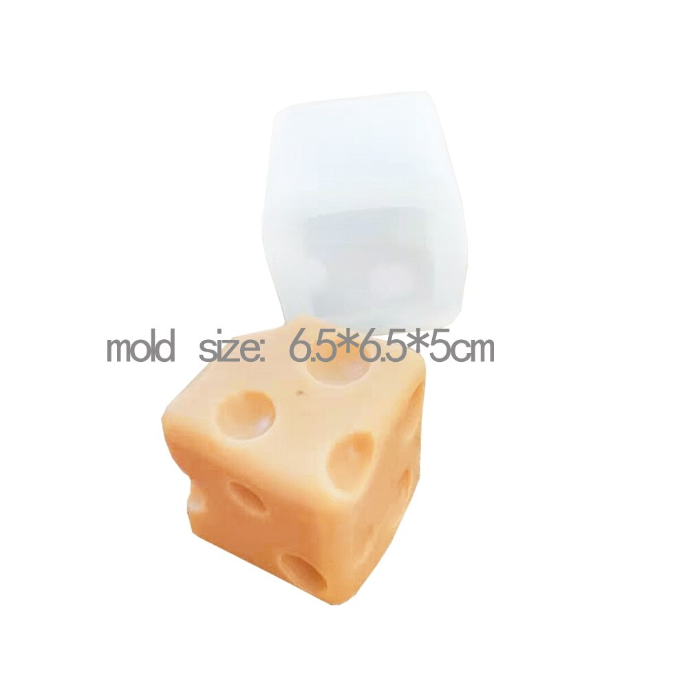 3D Square Cheese Candle Silicone Mold DIY Making C... – Grandado