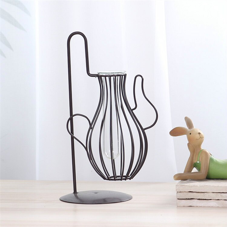 Transparent Glass Green Plant Test Tube Flower Arr... – Grandado