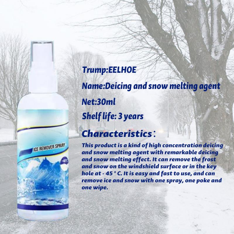 Deicing spray Ice Remover Spray Snow Melting Agent... – Grandado