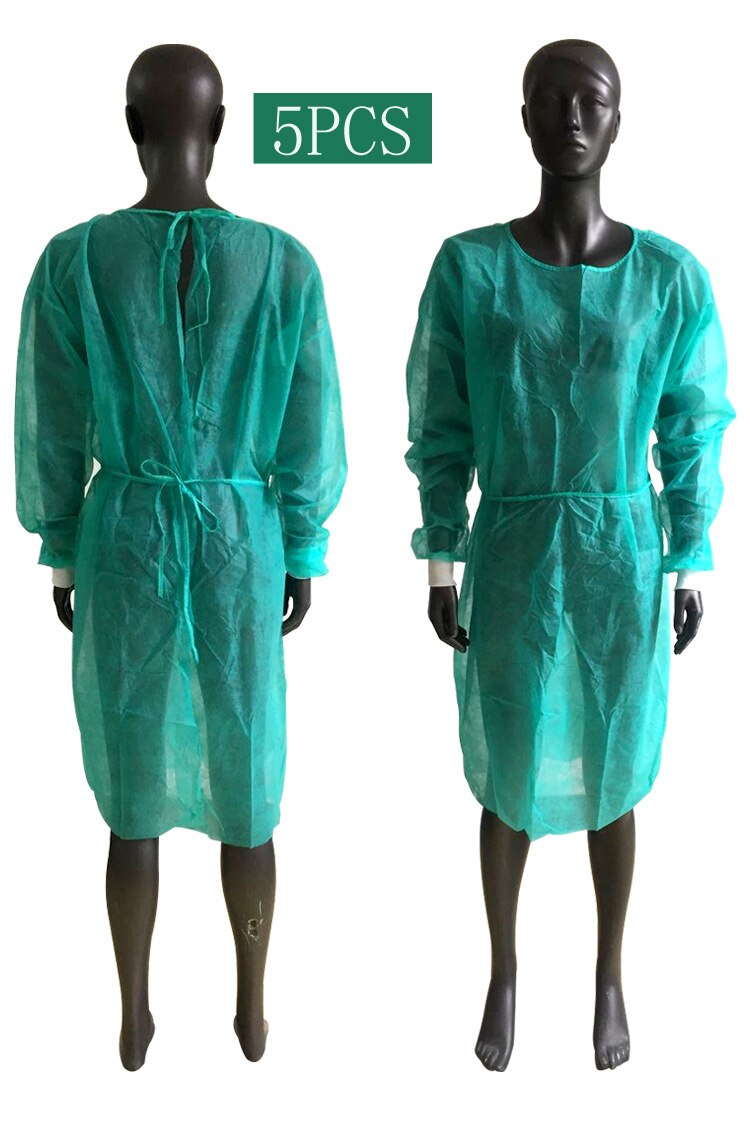 5pcs Protective Anti dust-proof Disposable Gown Ho... – Vicedeal