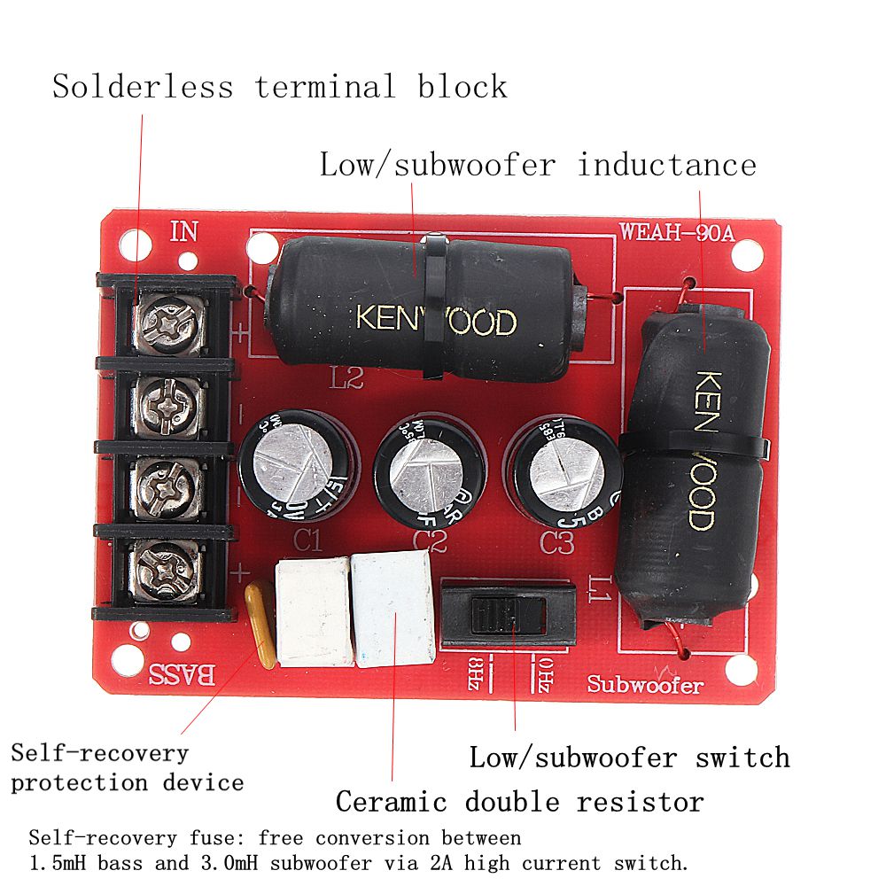 DIY 200W Audio Speaker Frequency Divider Module Su... – Vicedeal